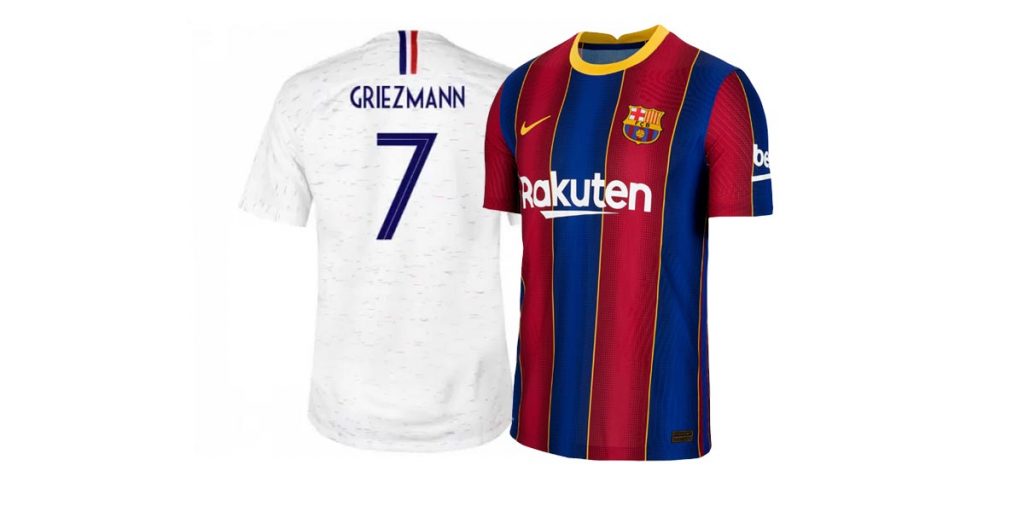 Antoine Griezmann kits for FC Barcelona and France - FootballKit Eu