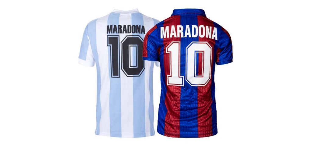 Maradona Kits with Argentina, Barcelona, Napoli. Don't miss out!